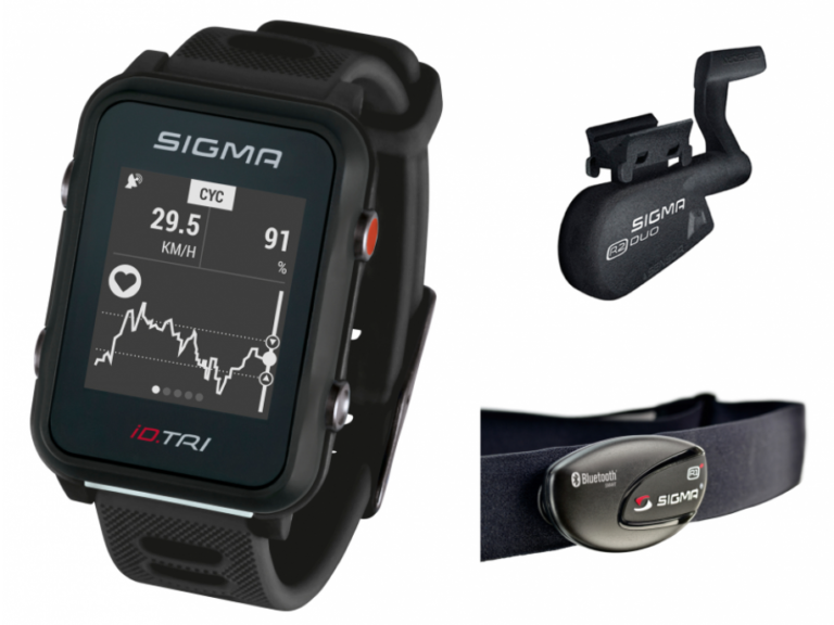 Montre Cardio/GPS "ID TRI SET" SIGMA noir - Stockovelo